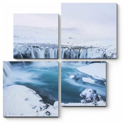 Модульная картина Ледяная красота Исландии 50x50