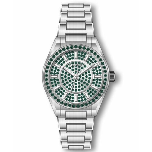 Наручные часы Guardo 12701-1, серебряный, зеленый