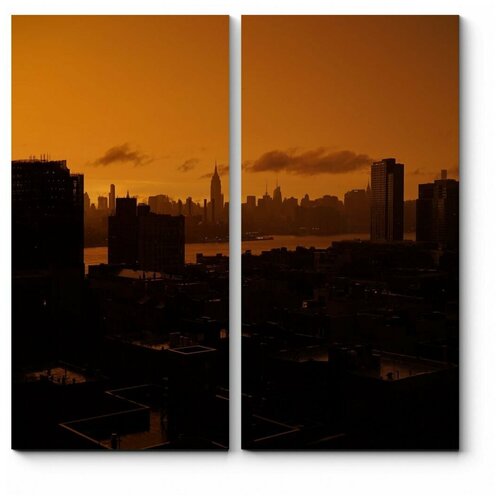 Модульная картина Сумрачный Нью-Йорк70x70