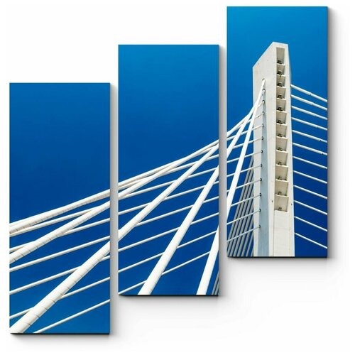 Модульная картина Белоснежный мост 60x64