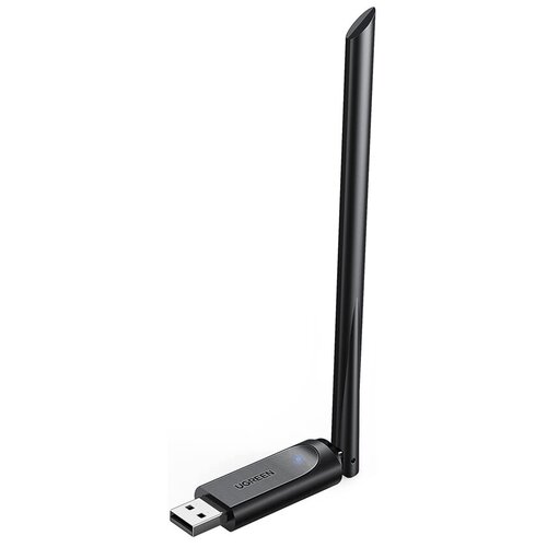 Адаптер двухдиапазонный UGREEN CM496 (90339) AC650 High-Gain Dual Band Wireless USB Adapter чёрный