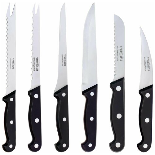 Набор ножей 6 предметов на подставке
