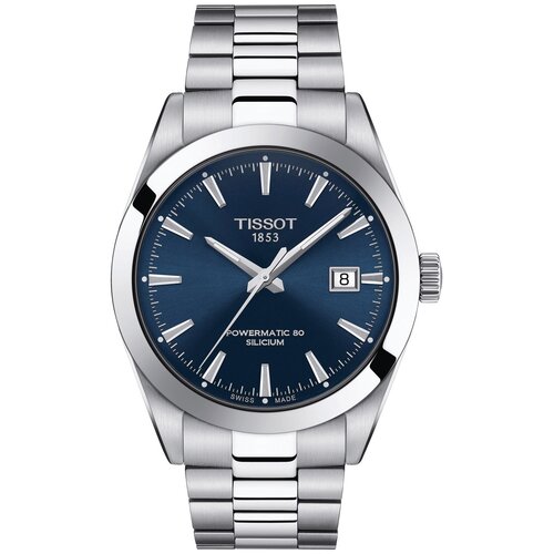 Наручные часы TISSOT T-Classic, синий, серебряный