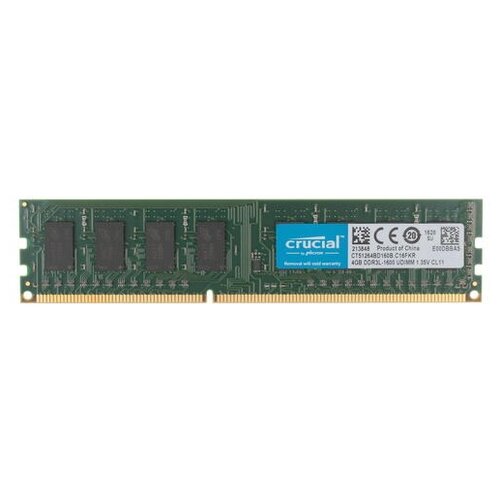 Оперативная память Crucial 4 ГБ DDR3 1600 МГц DIMM CL11 CT51264BD160B