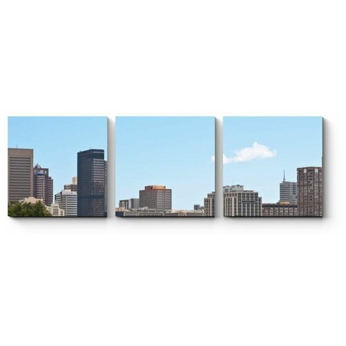 Модульная картина Городской пейзаж Кейптауна160x53