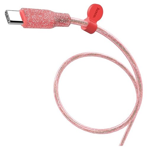 USB Кабель Type-C, HOCO, U73, силиконовый, розовый