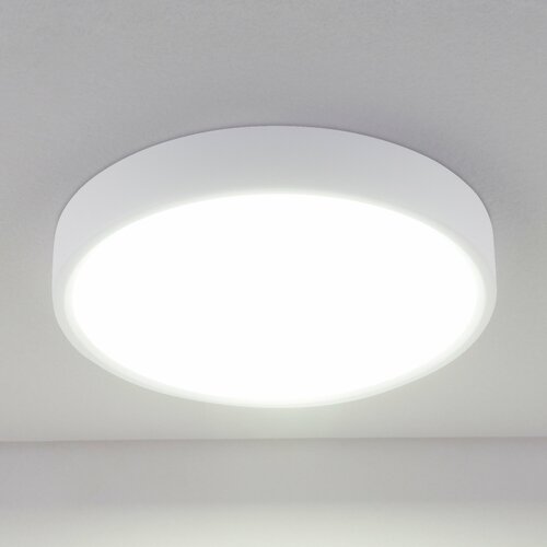 Настенно-потолочный светильник Elektrostandard DLR034 18W 4200K, 18 Вт, кол-во ламп: 1 шт., кол-во светодиодов: 90 шт., 4200 К, цвет арматуры: белый, цвет плафона: белый