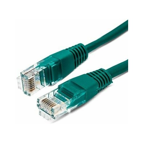 Патч-корд U/UTP 5e кат. 0.5м Filum FL-U5-0.5M-G, кабель для интернета, 26AWG(7x0.16 мм), омедненный алюминий (CCA), PVC, зелёный