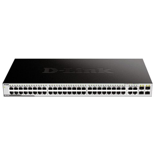 Коммутатор D-Link DGS-1052/A 48x1Гбит/с 4xКомбо(1000BASE-T/SFP) неуправляемый