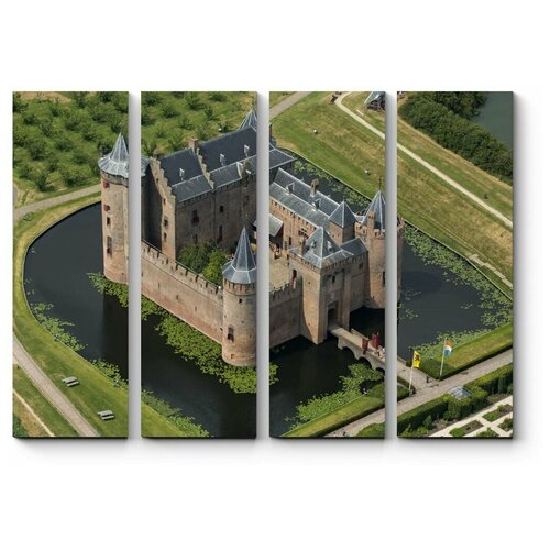 Модульная картина Средневековый замок Мейдерслот в Нидерландах160x120