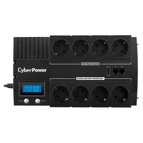 Интерактивный ИБП CyberPower BR1000ELCD черный 600 Вт