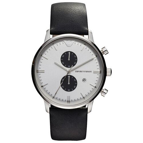 Наручные часы EMPORIO ARMANI Classics AR0385, белый, черный