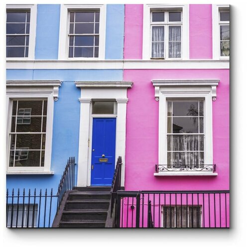 Модульная картина Красочные дома в Ноттинг-Хилл50x50