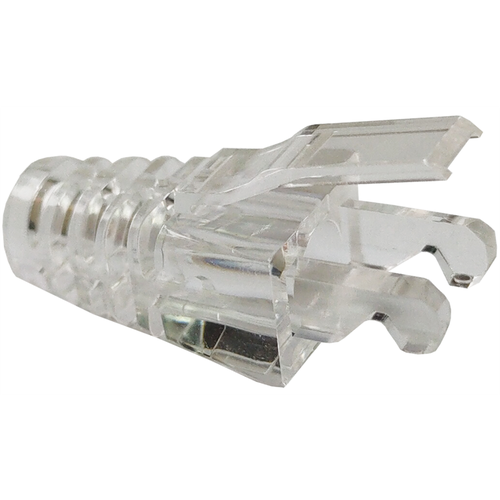 Защитные колпачки для кабеля 5,5 мм, на соединение коннектора с кабелем, прозрачные, 100 шт. в пчк