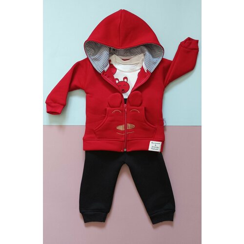 Комплект одежды By Murat Baby, размер 6-9 мес, красный