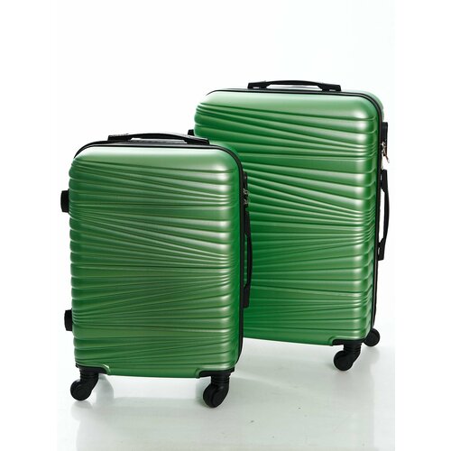 Комплект чемоданов Feybaul 31641, 2 шт., размер M, зеленый
