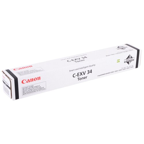 Картридж Canon C-EXV34 BK (3782B002), 23000 стр, черный