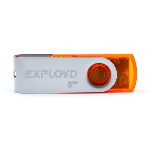 Флешка EXPLOYD 530 8 ГБ, 1 шт., orange