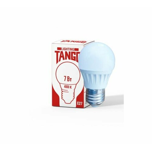 Лампа TANGO LED G-45 шар 7W E27 6500K (W) 220V