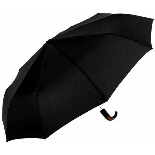 Зонт черный, коричневый