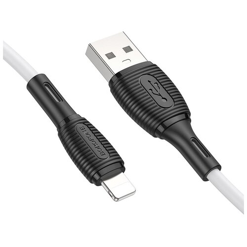 Кабель Borofone BX86 Advantage USB - Lightning, 1 м, 1 шт., белый