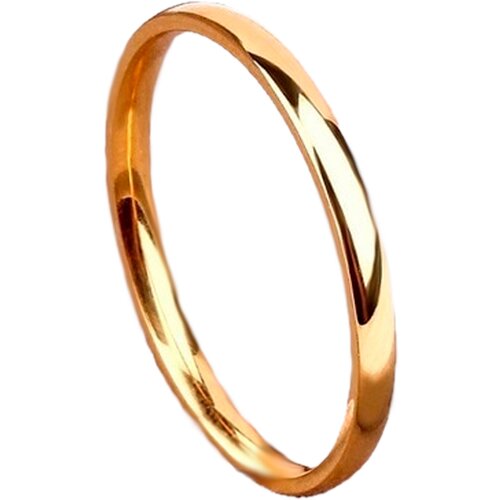 Кольцо обручальное, размер 22, золотой