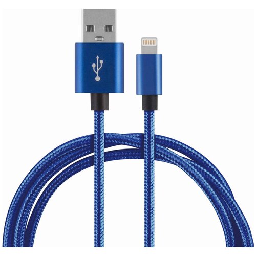 Кабель Energy USB - Lightning, 1 м, 1 шт., синий
