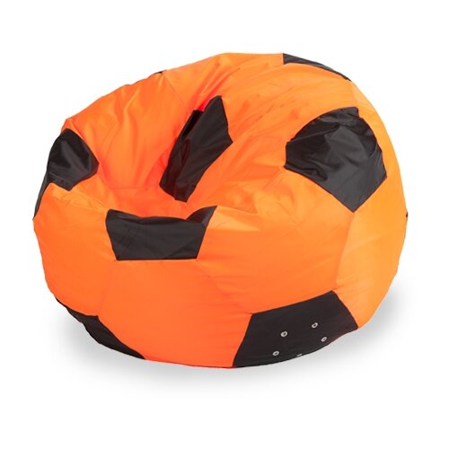 Набор чехлов Пуффбери для кресла-мешка "Мяч" размер XXL, 2 шт., оранжевый/черный, 2 шт.
