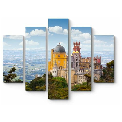 Модульная картина Дворец Пена в Португалии75x60