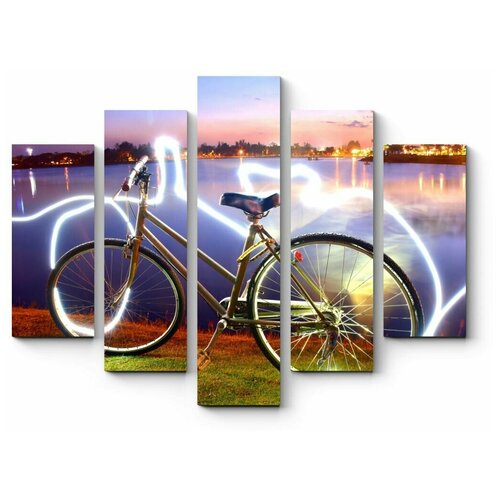 Модульная картина Энергетическая мощь велосипеда115x92