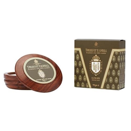 Мыло для бритья Luxury Shaving Soap в деревянной чаше Truefitt & Hill, 99 г, 99 мл