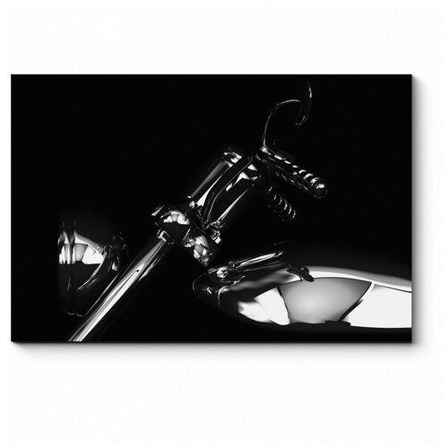 Модульная картина Силуэт мотоцикла 110x73