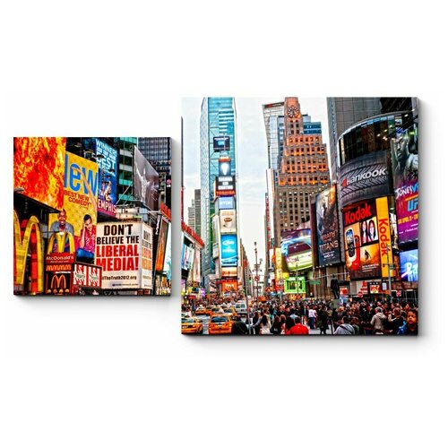Модульная картина Таймс-Сквер, Нью-Йорк 60x36