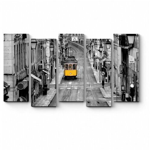 Модульная картина Одинокий трамвай, Лиссабон 120x69