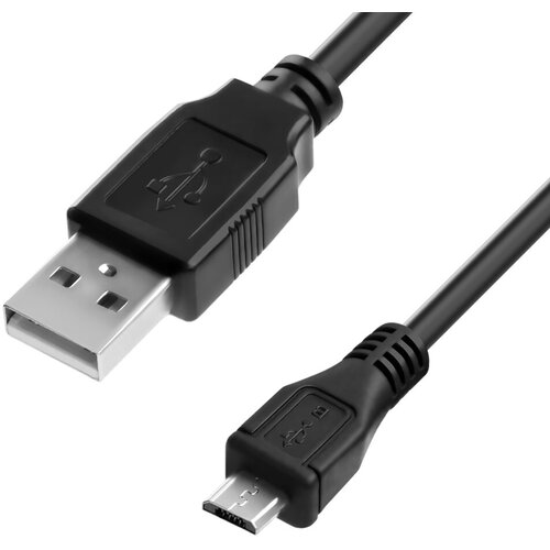 Кабель 0.5m USB 2.0, AM/microB 5pin, черный Кабель 4PH-R90035