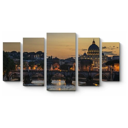 Модульная картина Ватикан на закате, Рим 190x105