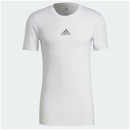 Футболка спортивная adidas Techfit Compression Short Sleeve, размер m, белый