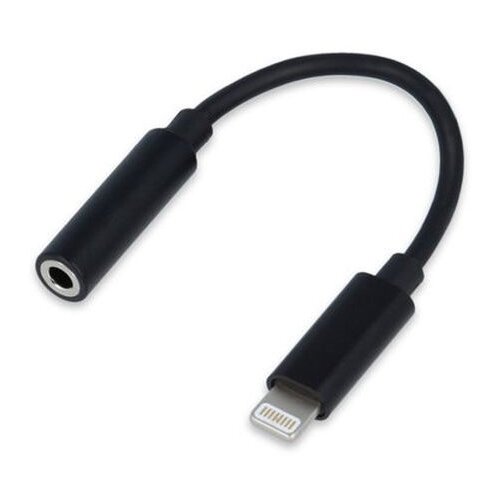 Переходник/адаптер Cablexpert Lightning - mini jack 3.5 mm (CCA-LM3.5F-01), 0.15 м, черный