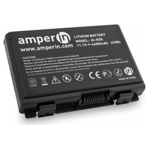 Аккумулятор для ноутбука Amperin AI-K50 для Asus X, PRO, P, K, F Series 11.1V 4400mAh (49Wh)