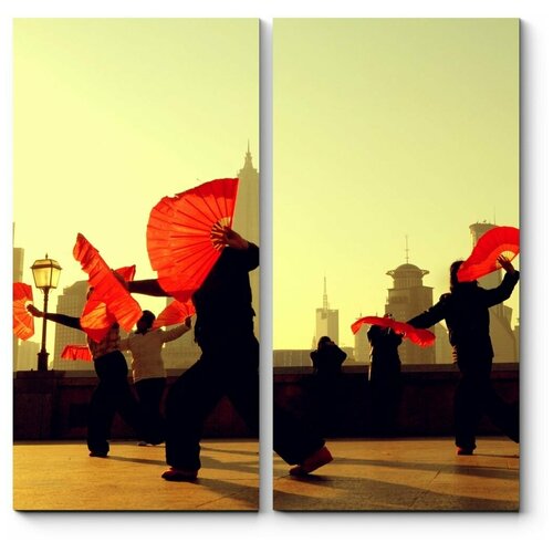 Модульная картина Китайская культура танца40x40