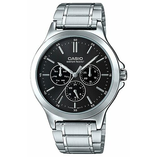 Наручные часы CASIO Collection MTP-V300D-1A, серебряный, черный
