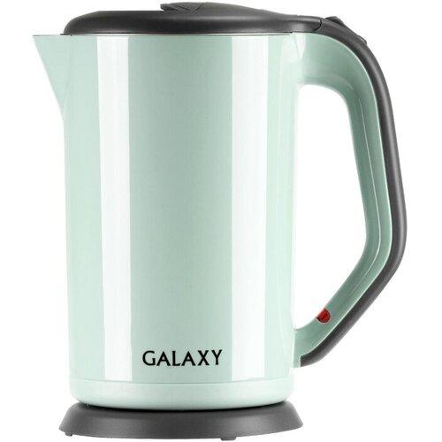 Чайник электрический Galaxy GL 0330, пластик, колба металл, 1.7 л, 2000 Вт, салатовый (1шт)