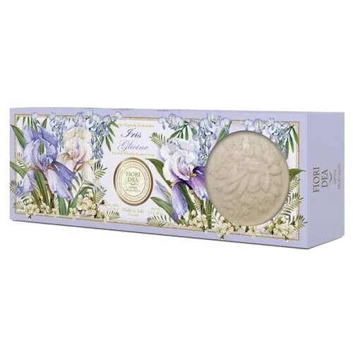 Fiori Dea Мыло кусковое Iris e glicine, 3 шт., 125 г