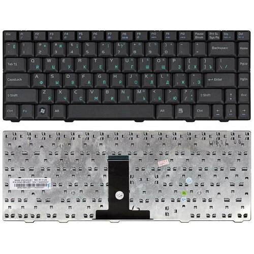 Клавиатура для ноутбука Asus F81S черная, версия 1
