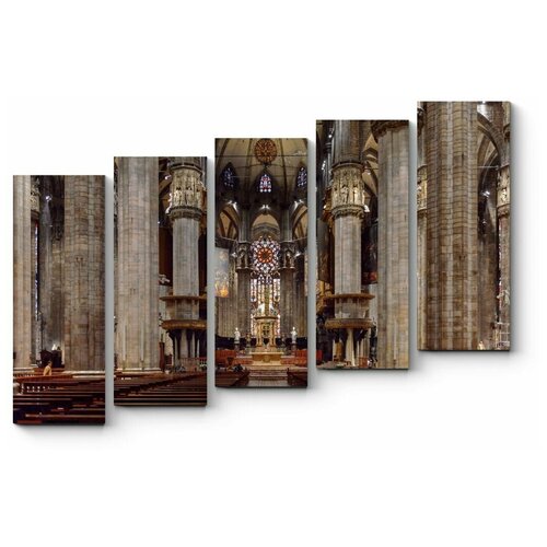 Модульная картина Внутри Миланского собора210x147