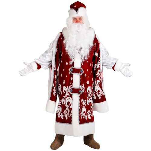 Карнавальный костюм Дед Мороз Царский с бородой (54-56)