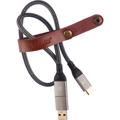 Кабель ORICO USB-C/USB-A - USB-C (ACC20), 0.5 м, 1 шт., черный