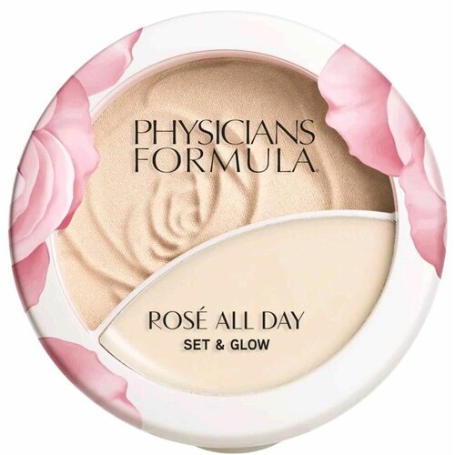 PHYSICIANS FORMULA Хайлайтер 2в1 Rose All Day Set & Glow, тон лучезарный