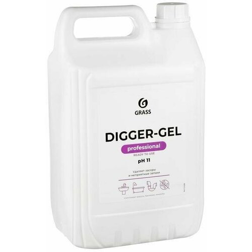 Средство щелочное для прочистки канализационных труб DIGGER-GEL, 5,3 кг