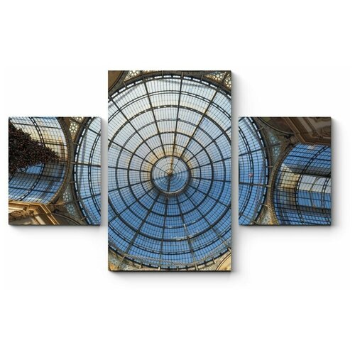 Модульная картина Стеклянный купол Миланского собора150x98